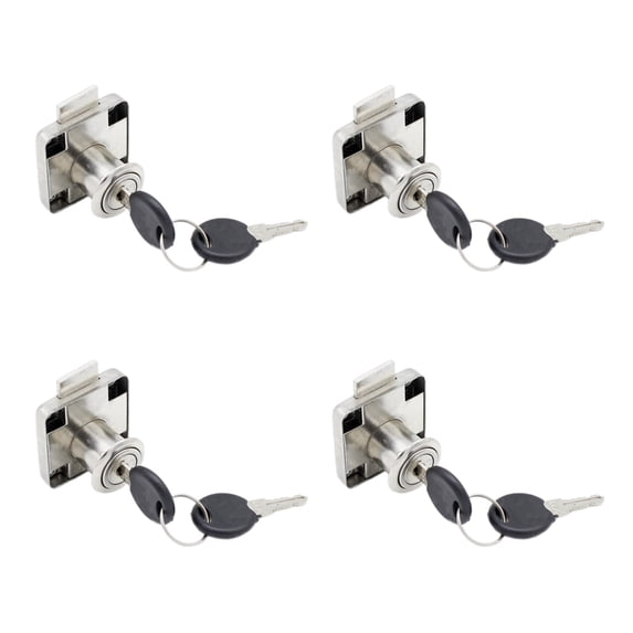 4set Security Cabinet Lock with Key Cupboard Lock Heavy Duty Cabinet ...