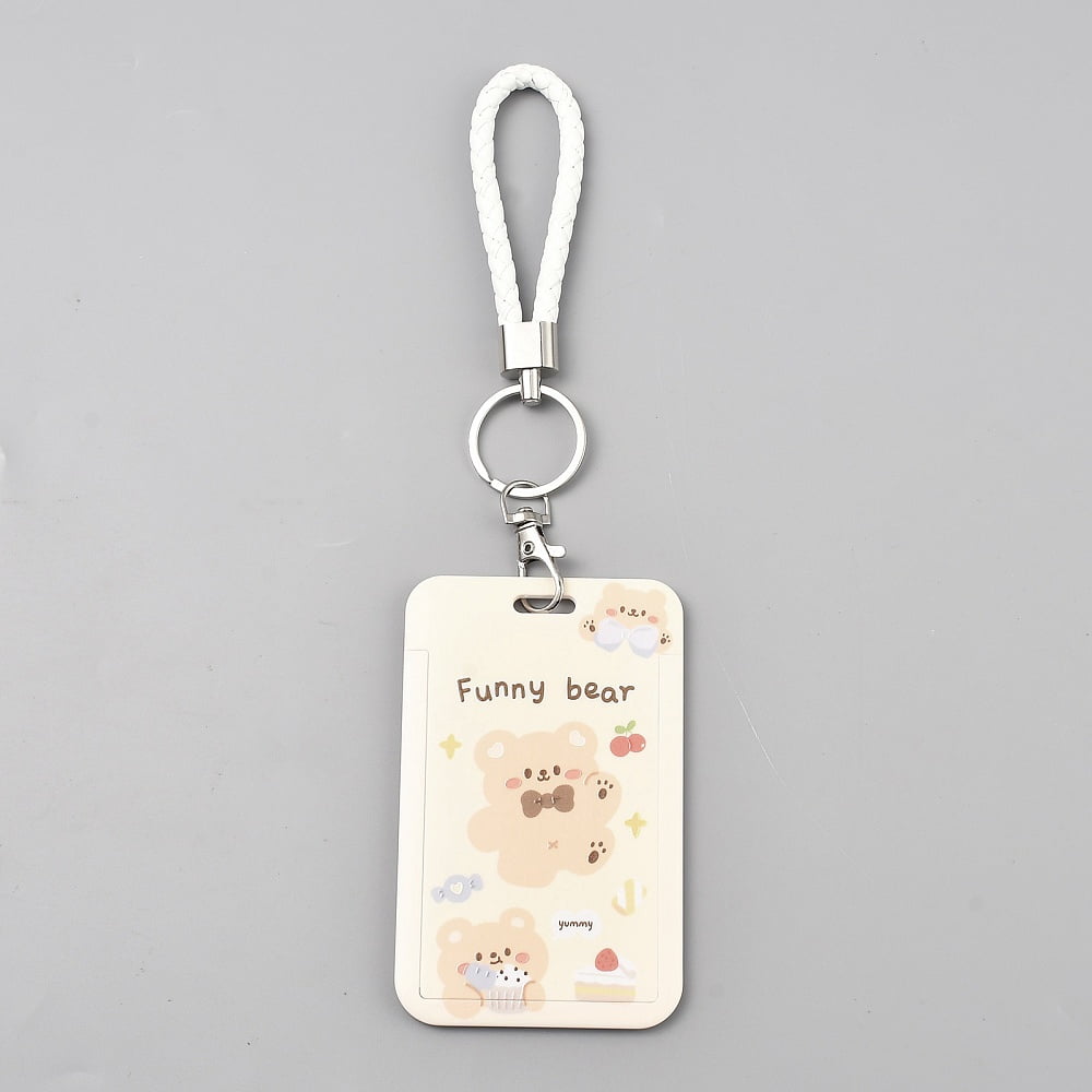 4sets ABS Plastic Hand Strap Card Holders Badge Holder Lanyard with PU ...