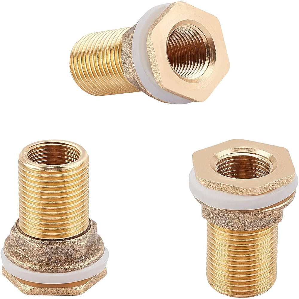 4sets Brass Water Tank Connector Tank Hose Adapter Replacement Garden ...
