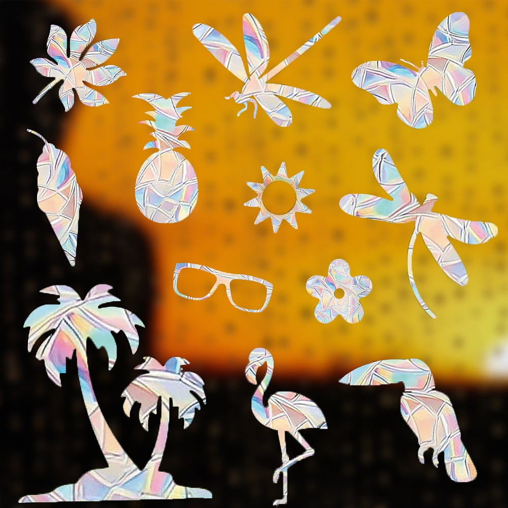 4sheets PVC Glass Stickers Static Cling Window Stickers Rectangle ...