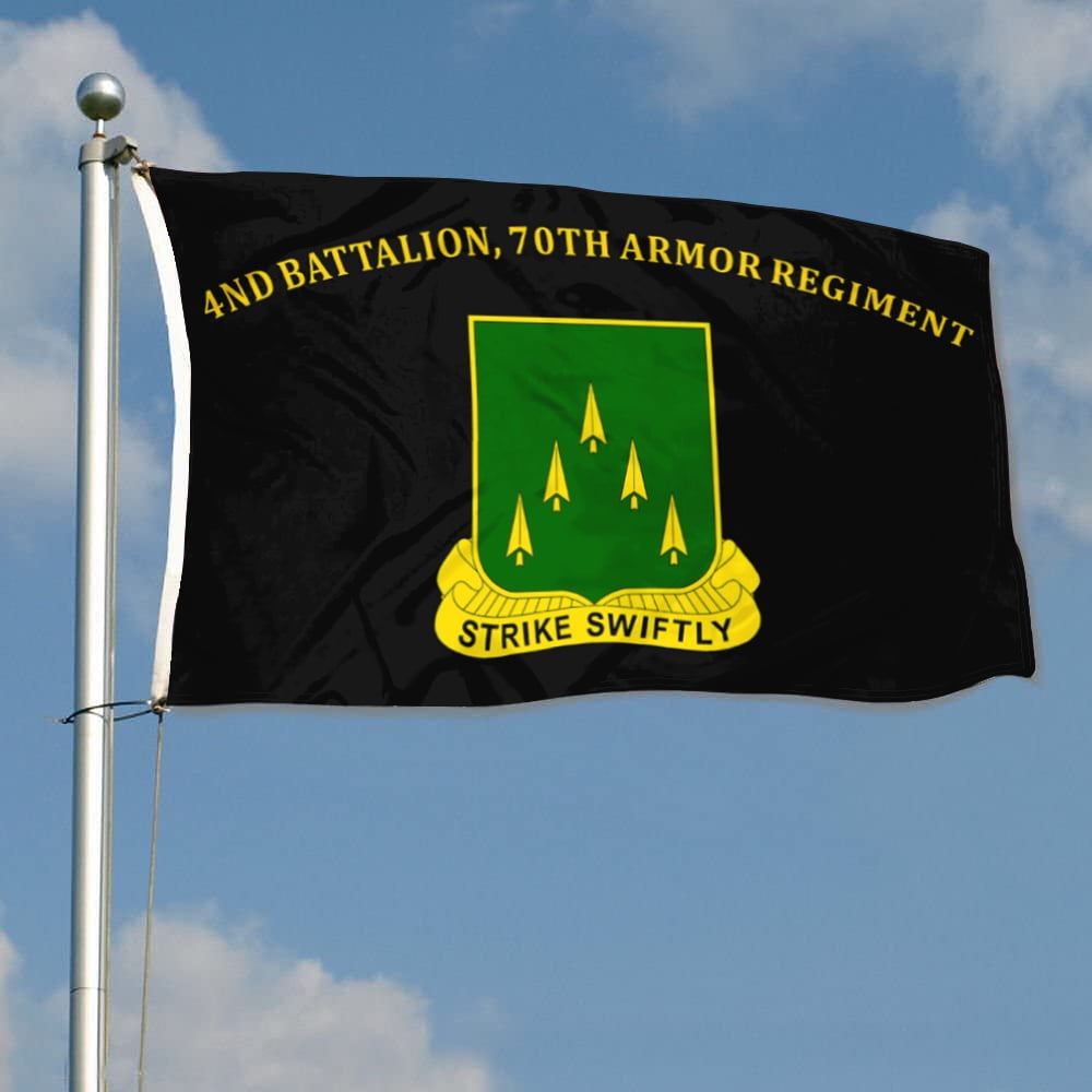 4th Battalion, 70th Armor Regiment US Army 1st Armored Division Flag ...