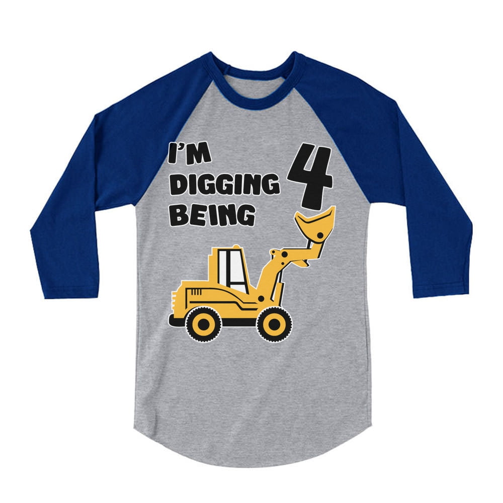 4th Birthday Construction Party Tstars Shirt - Ideal Gift for Four-Year ...