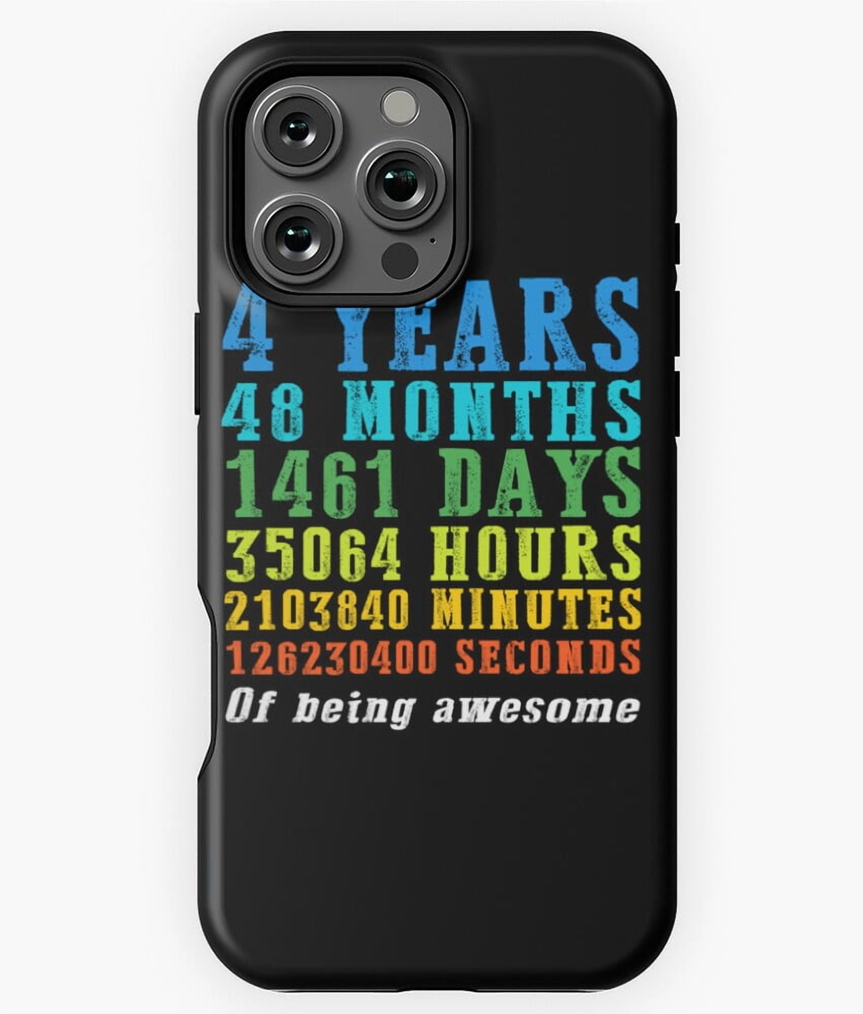 4th Birthday Countdown 4 Years Old Phone Case for iPhone 16 15 14 13 12 ...