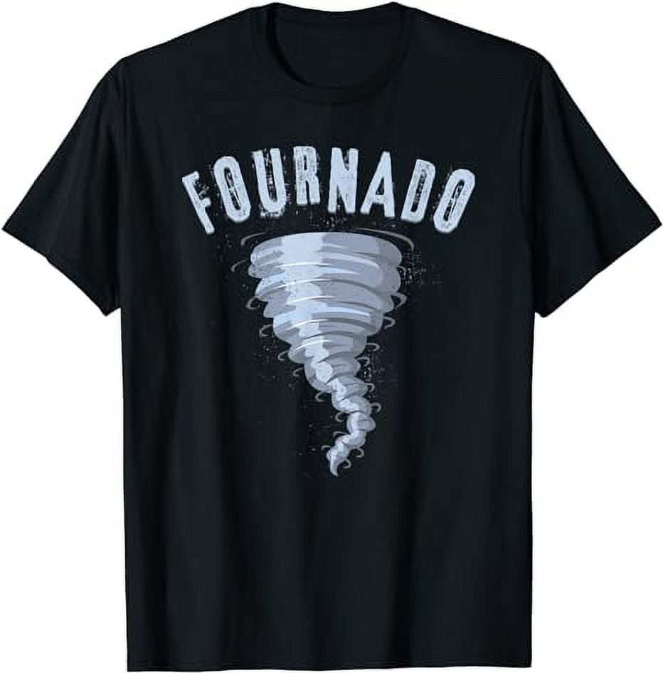 4th Birthday Tornado Shirt, Turning Four Fournado Tee Gift - Walmart.com