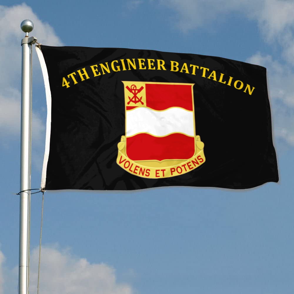 4th Engineer Battalion 4th Infantry Division US Army Flag 3x5Feet ...