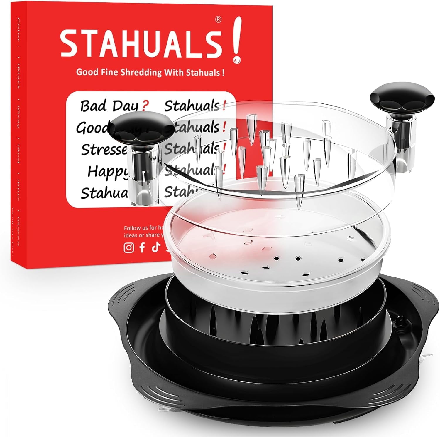4th Generation Chicken Shredder Tool Twist Large, 11 Inch Visible Meat ...