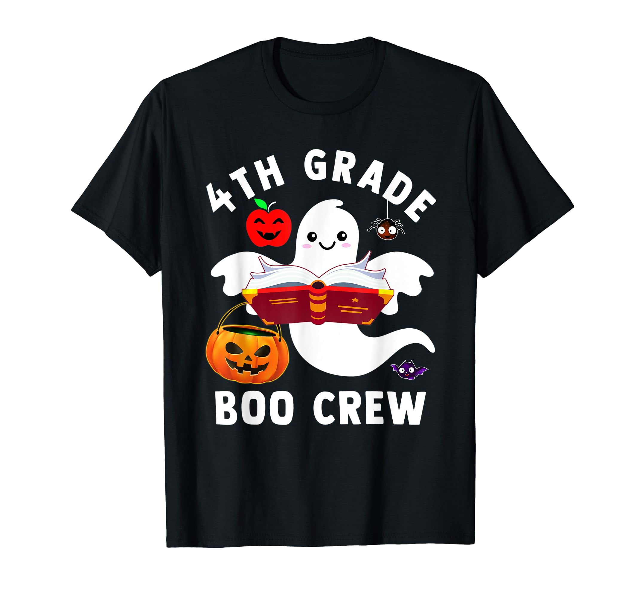 4th Grade Boo Crew Fourth Grade Teacher Students Halloween T-Shirt ...