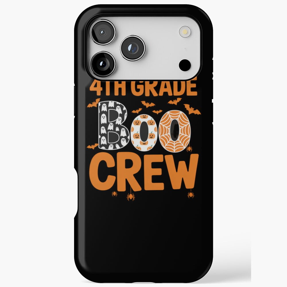 4th Grade Boo Crew Teacher Student Funny Halloween Phone Case for ...