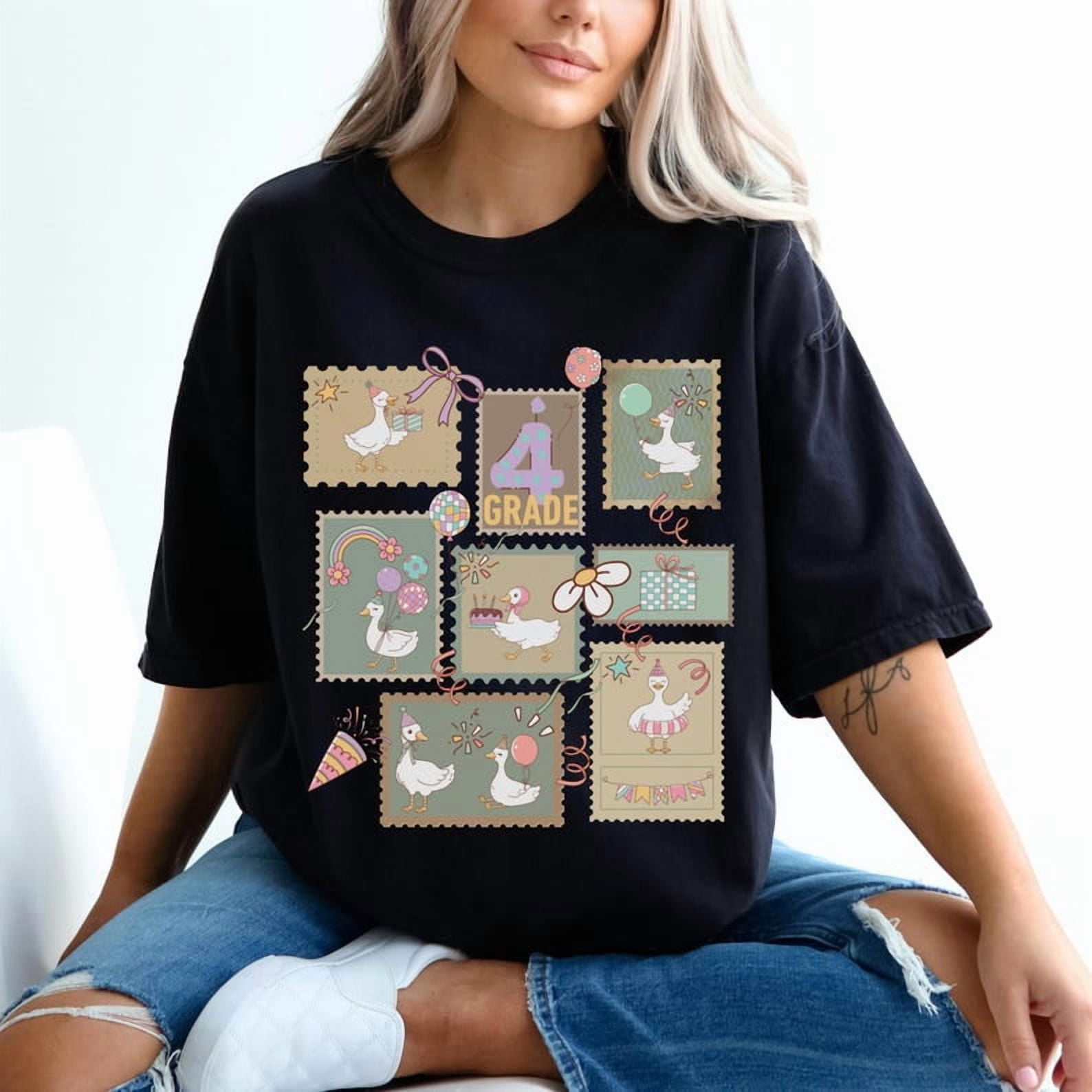 4th Grade Silly Goose Shirt, Fourth Grade Comfort Colors Teacher Tee ...