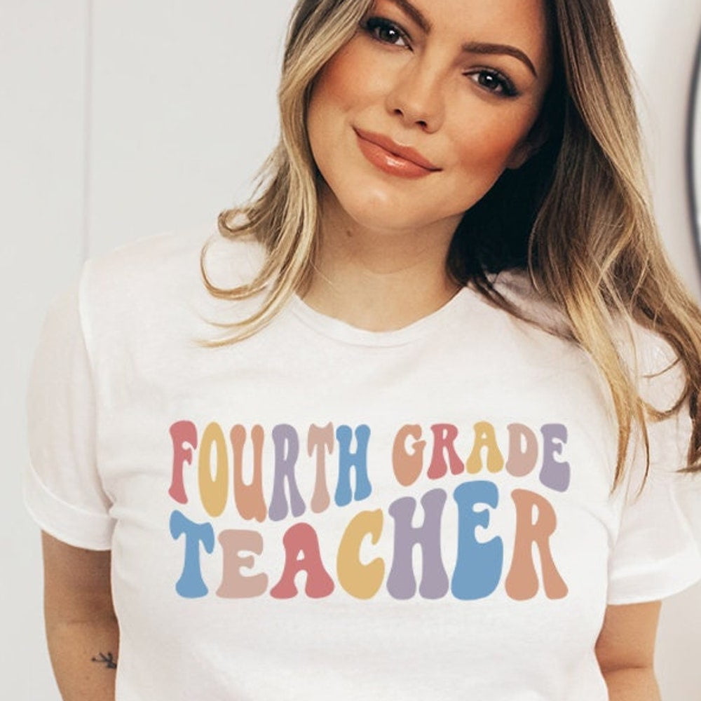 4th Grade Teacher Shirt, Fourth Grade Teacher Shirt, 4th Grade Shirt ...
