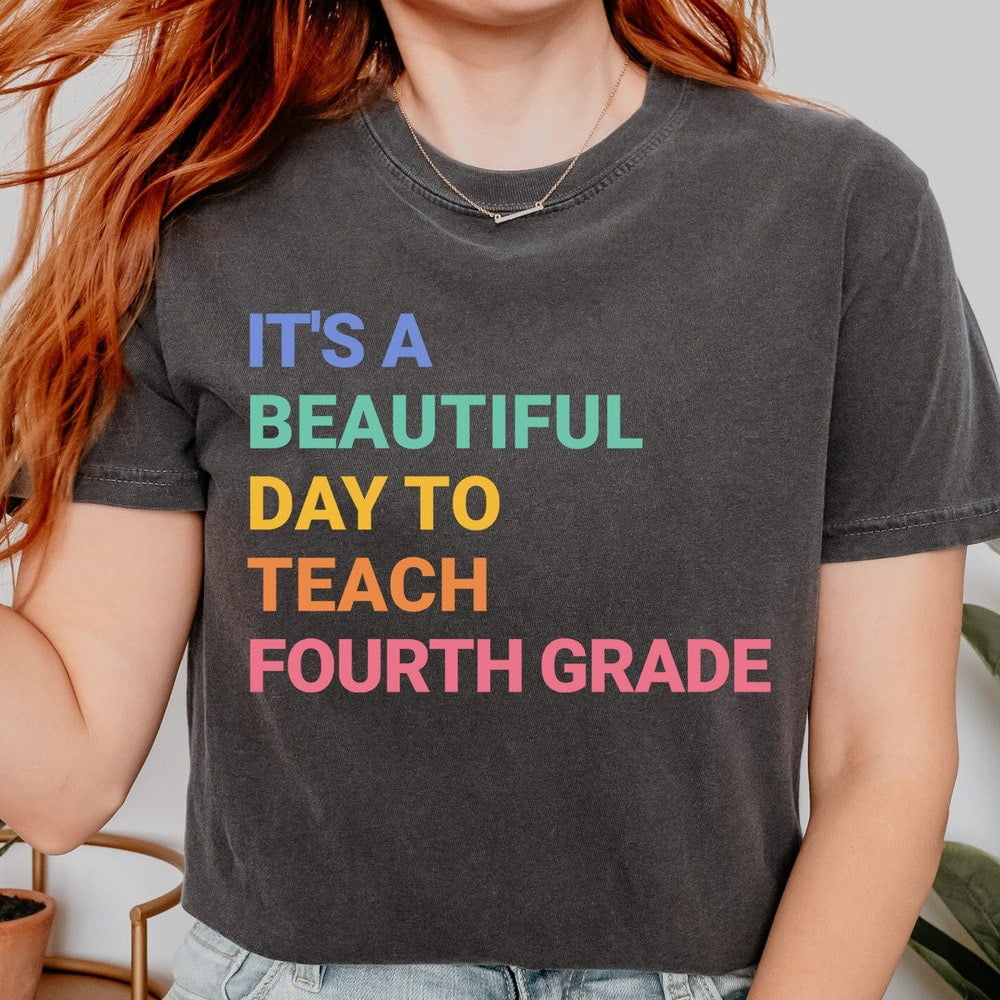 4th Grade Teacher Shirt, Fourth Grade Teacher Shirt, 4th Grade Shirt ...