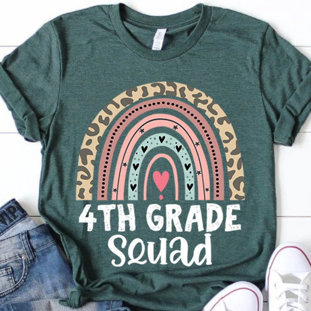 4th Grade Teacher Shirt, Fourth Grade Teacher Shirt, 4th Grade Squad ...
