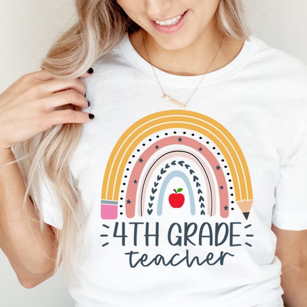 4th Grade Teacher Shirt, Fourth Grade Teacher Shirt, 4th Grade Teacher ...