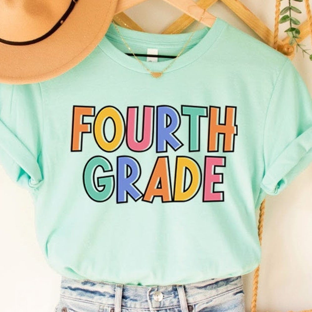 4th Grade Teacher Shirt, Fourth Grade Teacher Shirt, Teacher Shirts ...