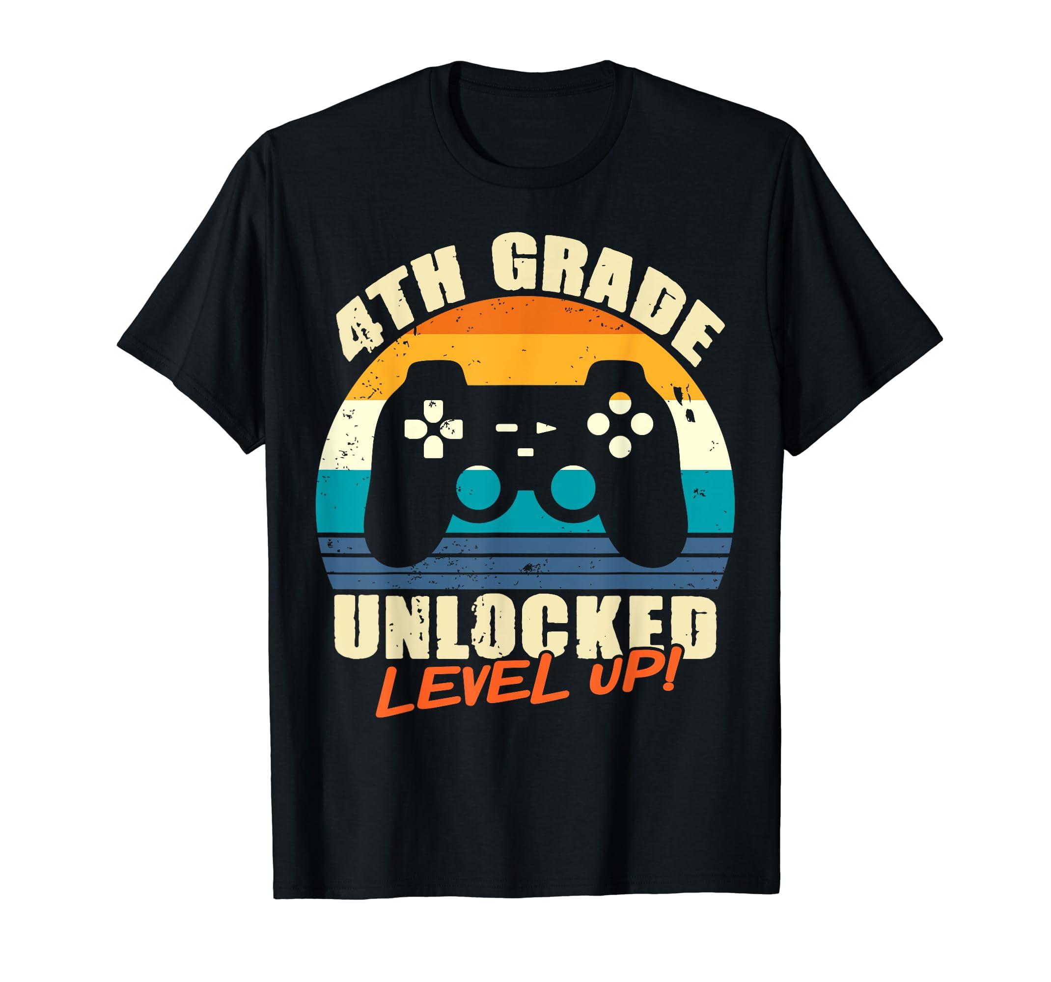 4th Grade Unlocked Level Up Gamer Back To School Fourth T-Shirt ...
