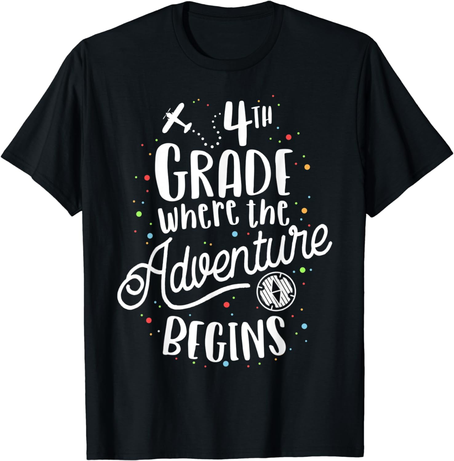 4th Grade Where The Adventure Begins Fourth Kids Teacher T-Shirt ...