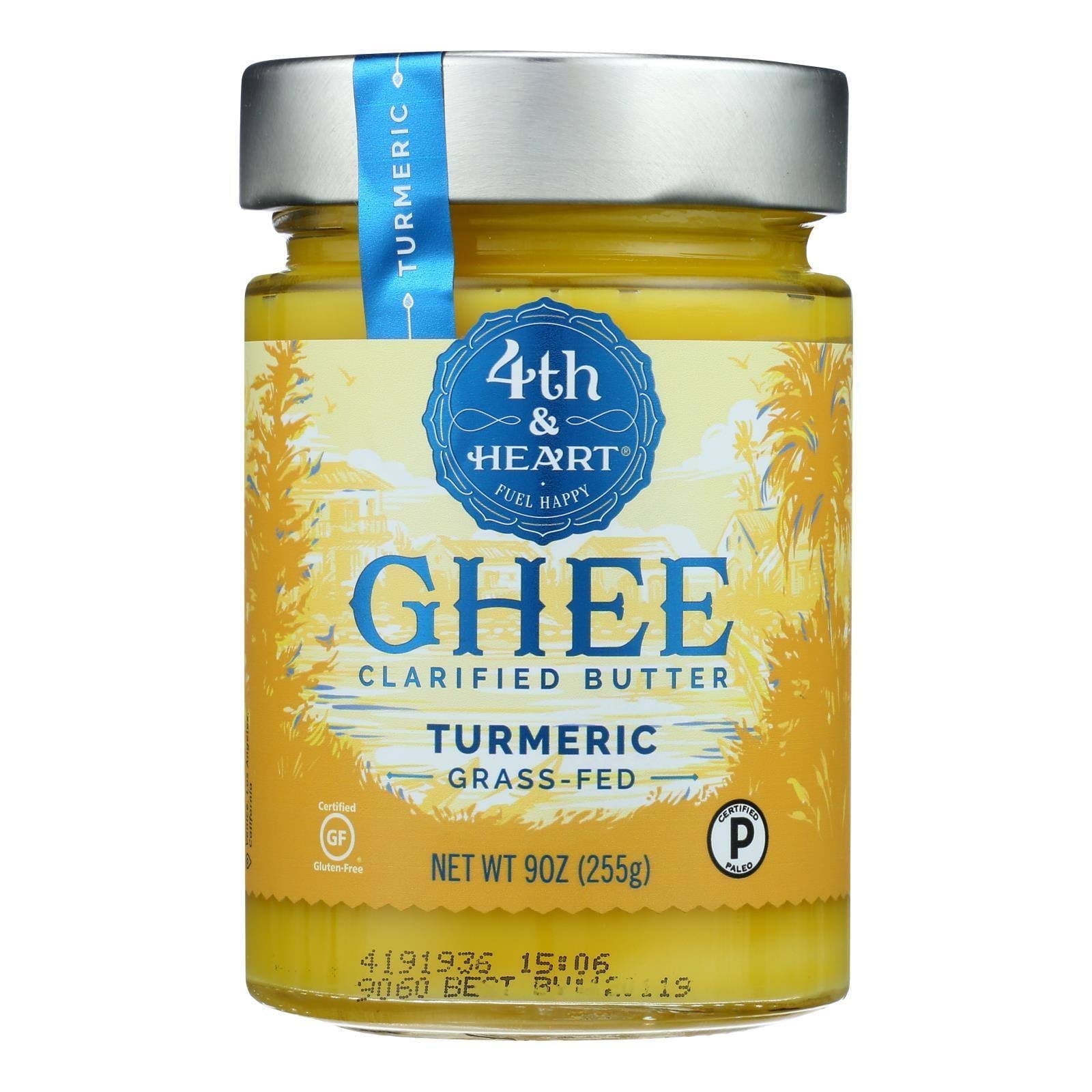 4th & Heart - Ghee - Turmeric Grass Fed - Case of 6 - 9 oz. - Walmart.com