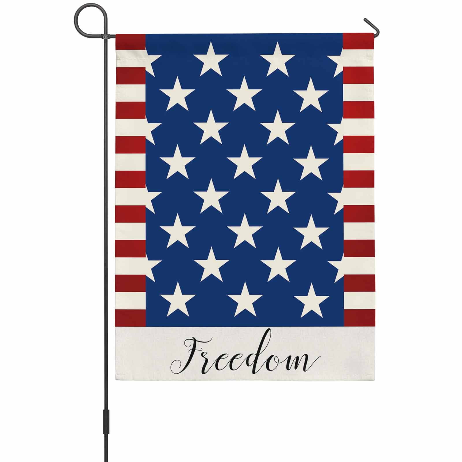 4th of House Flag 28 x 40 Inches, July Patriotic Independence Day Star ...
