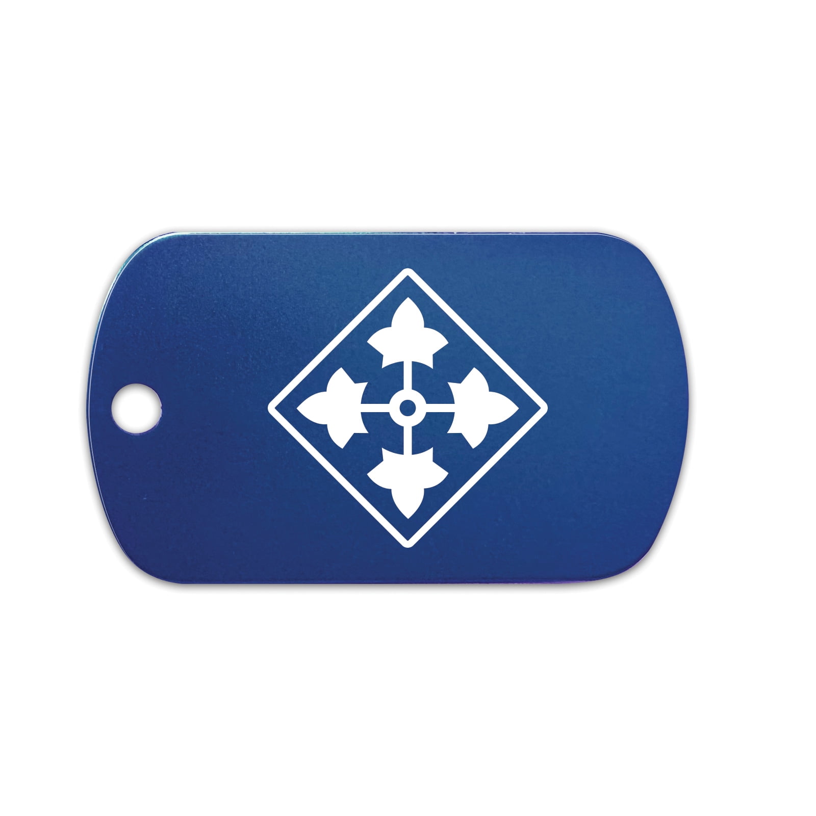 4th Infantry Division GI Dog Tag Aluminum Keychain ivy iron horse ...