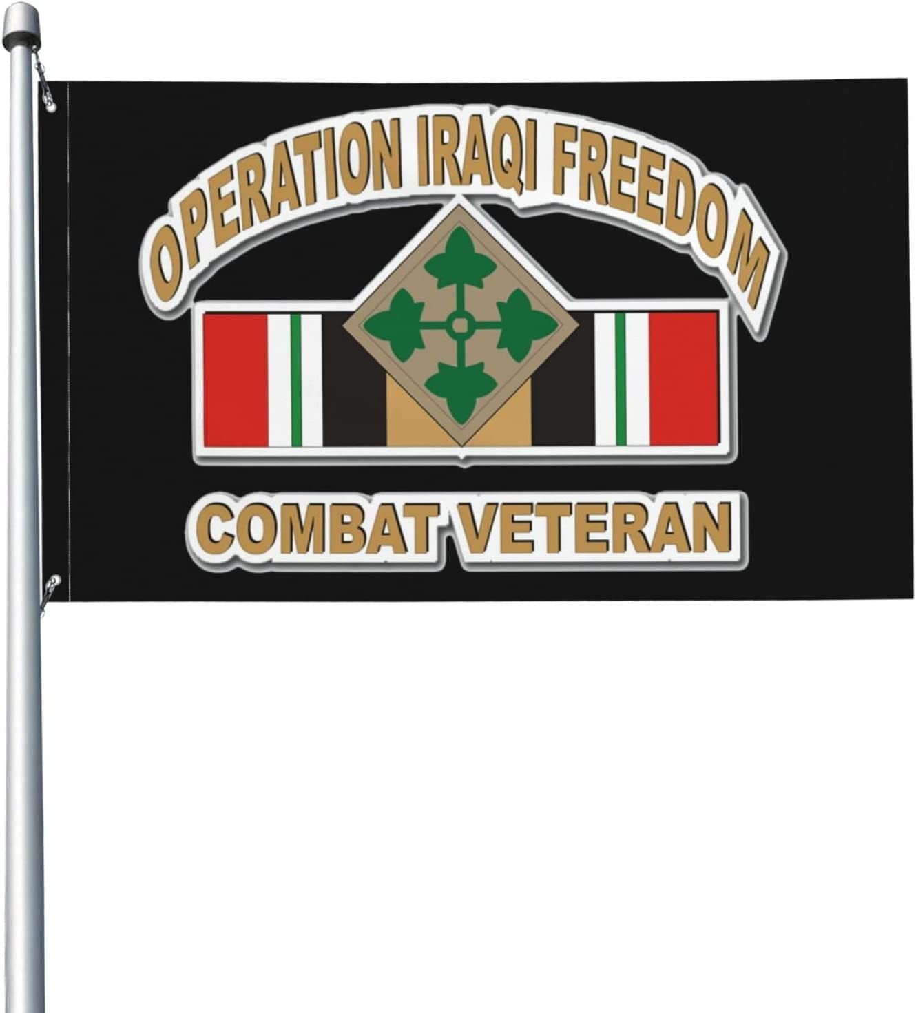 4th Infantry Division Garden Flag 3x5 Ft Decor Outdoor Banner Sign ...