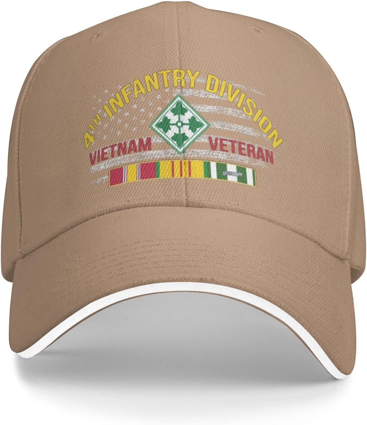 4th Infantry Division Vietnam Veteran Cap Hats for Men Women Baseball ...