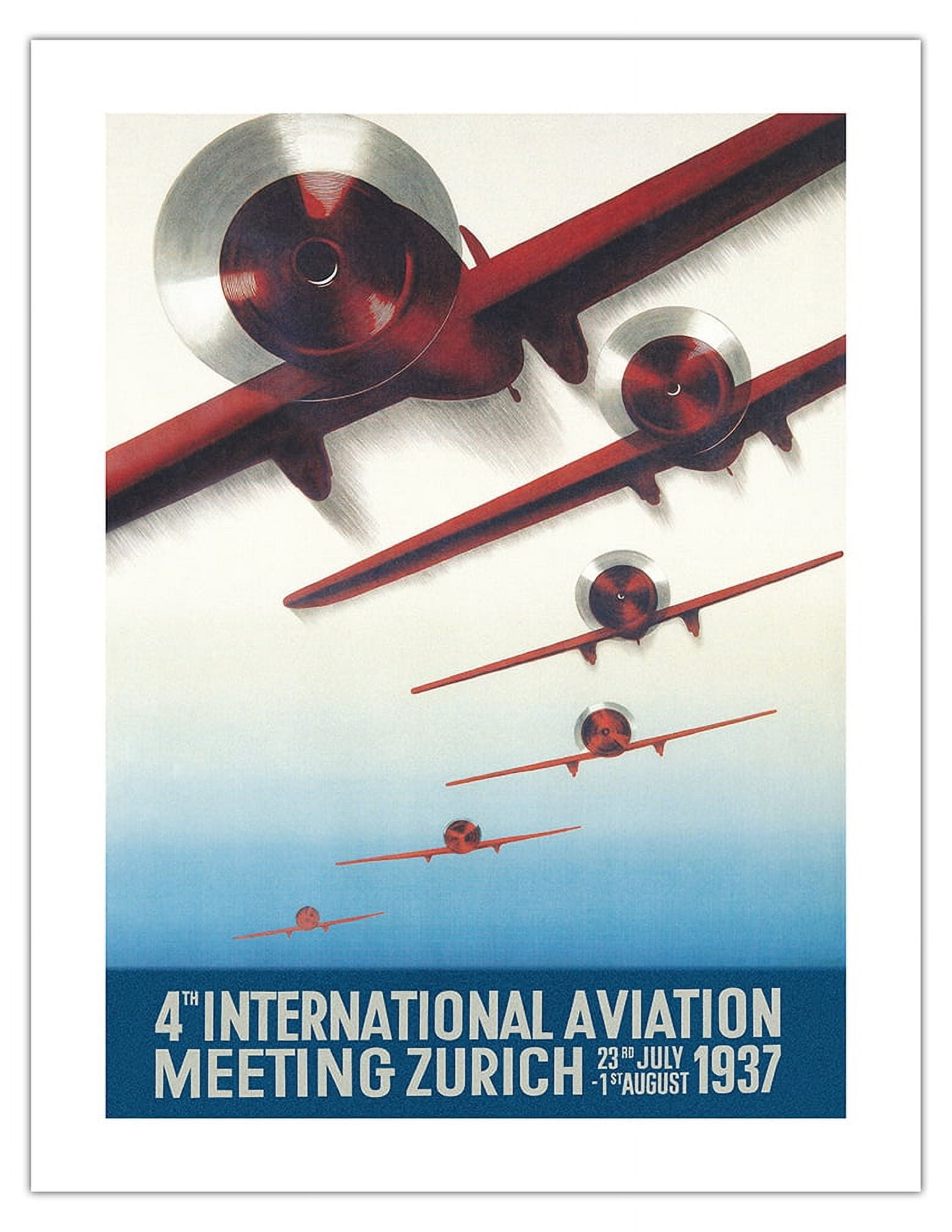 4th International Aviation Meeting - Zurich Switzerland - Vintage ...