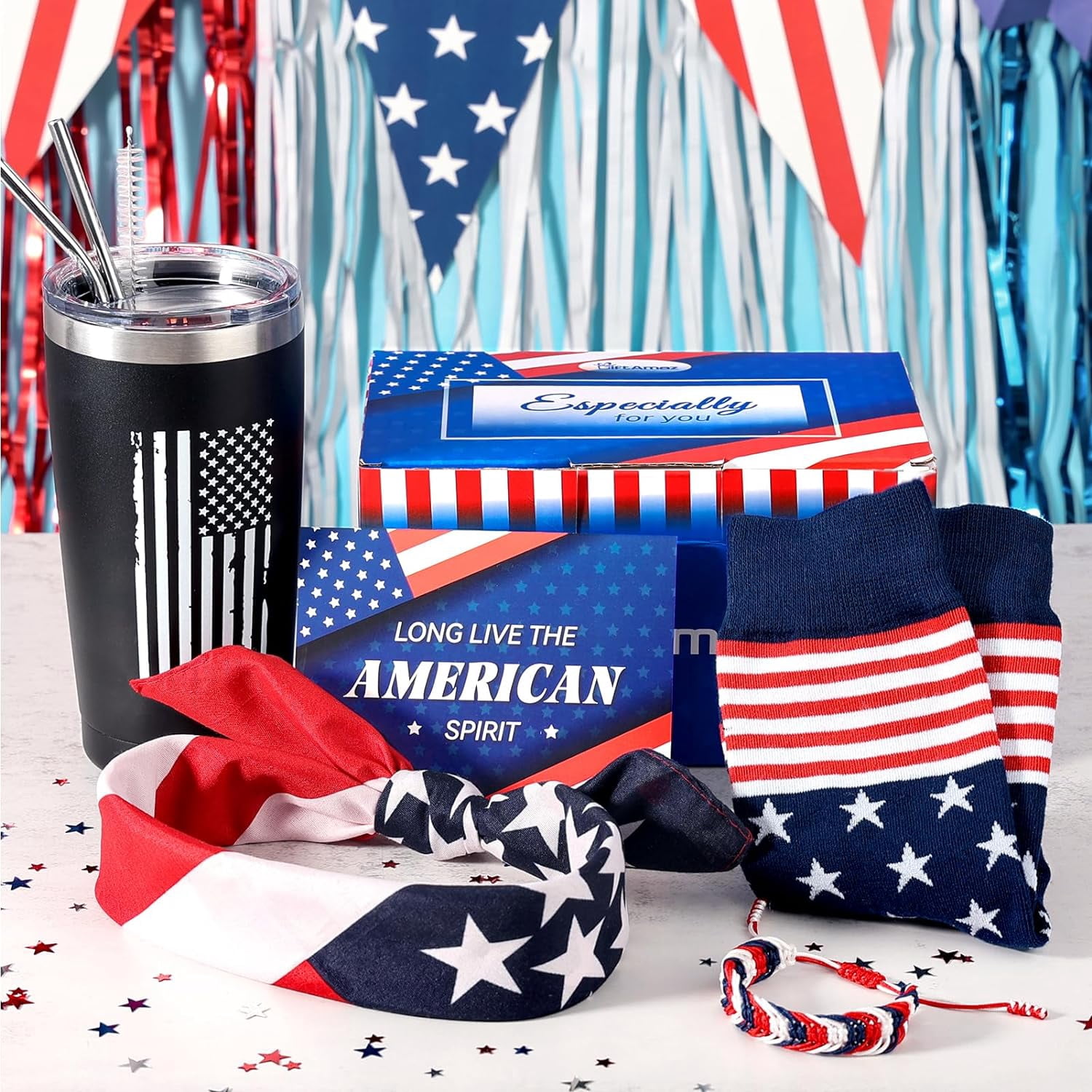 4th of July Accessories, Memorial Day Independence Day Gifts Set with ...