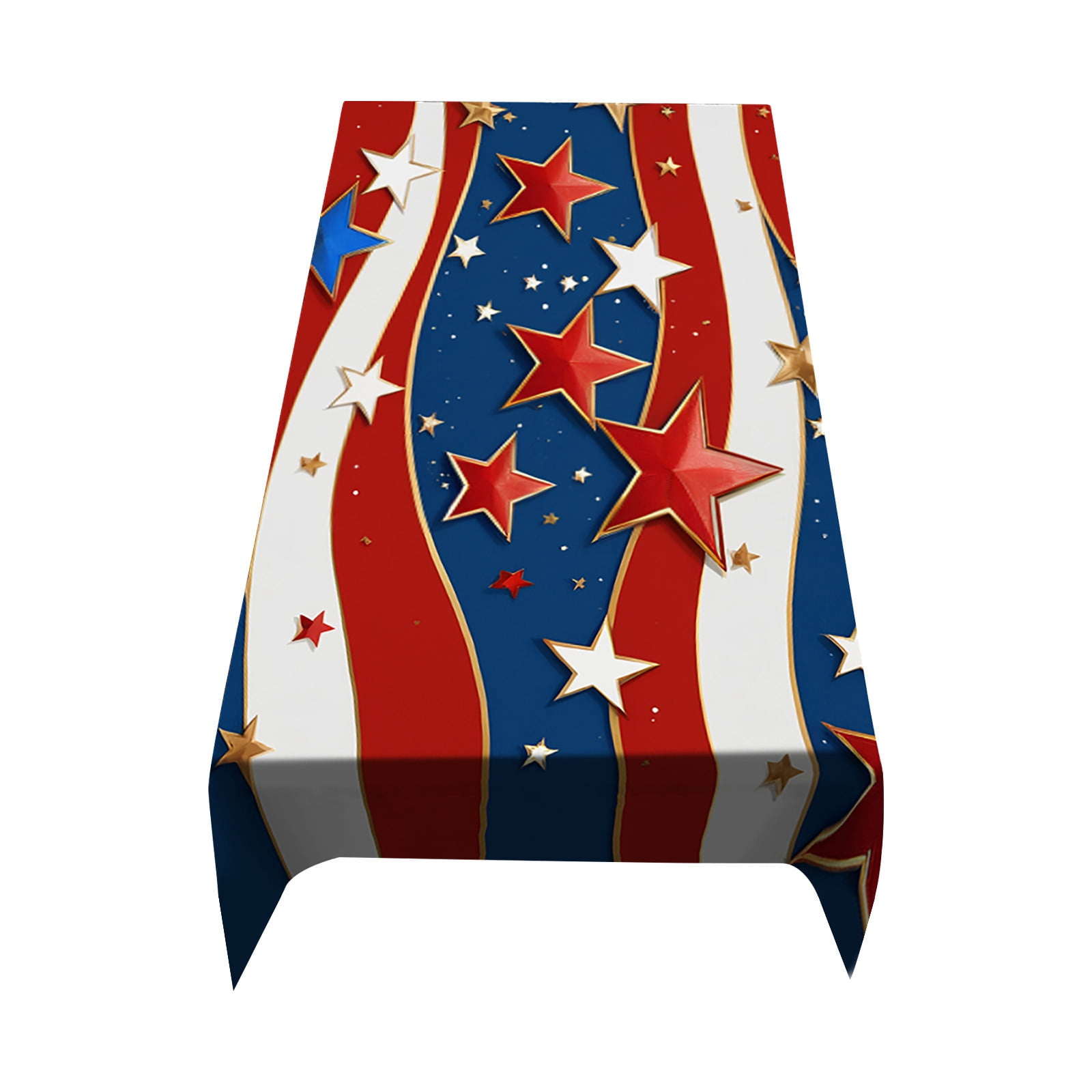 4th of July America Star Flag Table Cloth, Patriotic 250th Anniversary ...