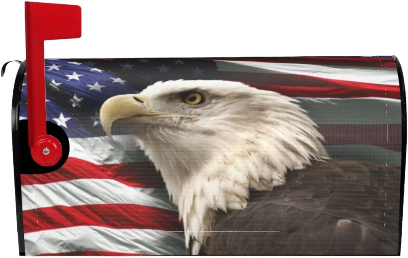 4th of July American Eagle Flag Mailbox Covers, Independence Day Magnetic Outdoor Decorations ...