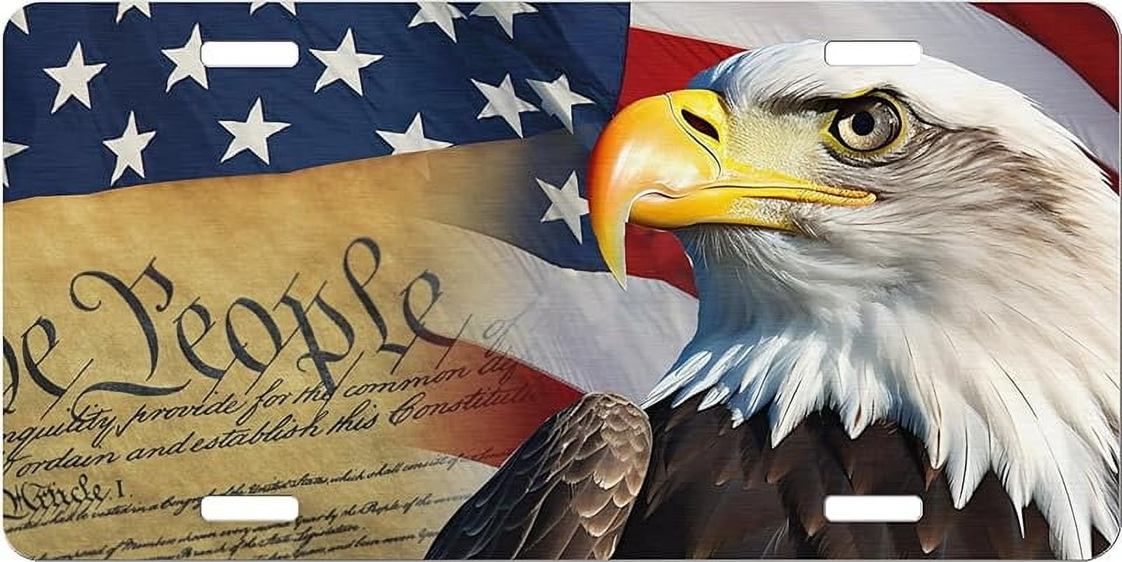 4th July American Flag License Plates Bald Eagles License Plate ...