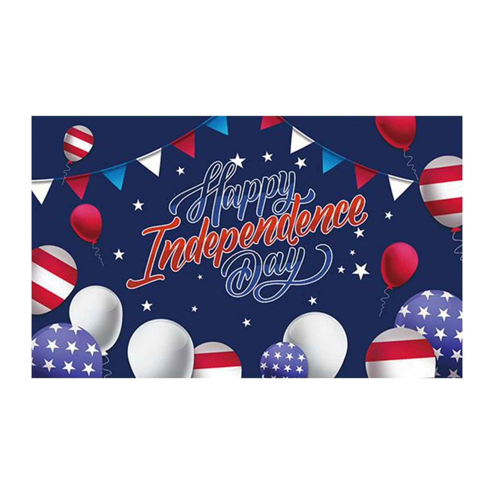 4th of July Backdrop Banner Decorations Red Blue and White Patriotic ...