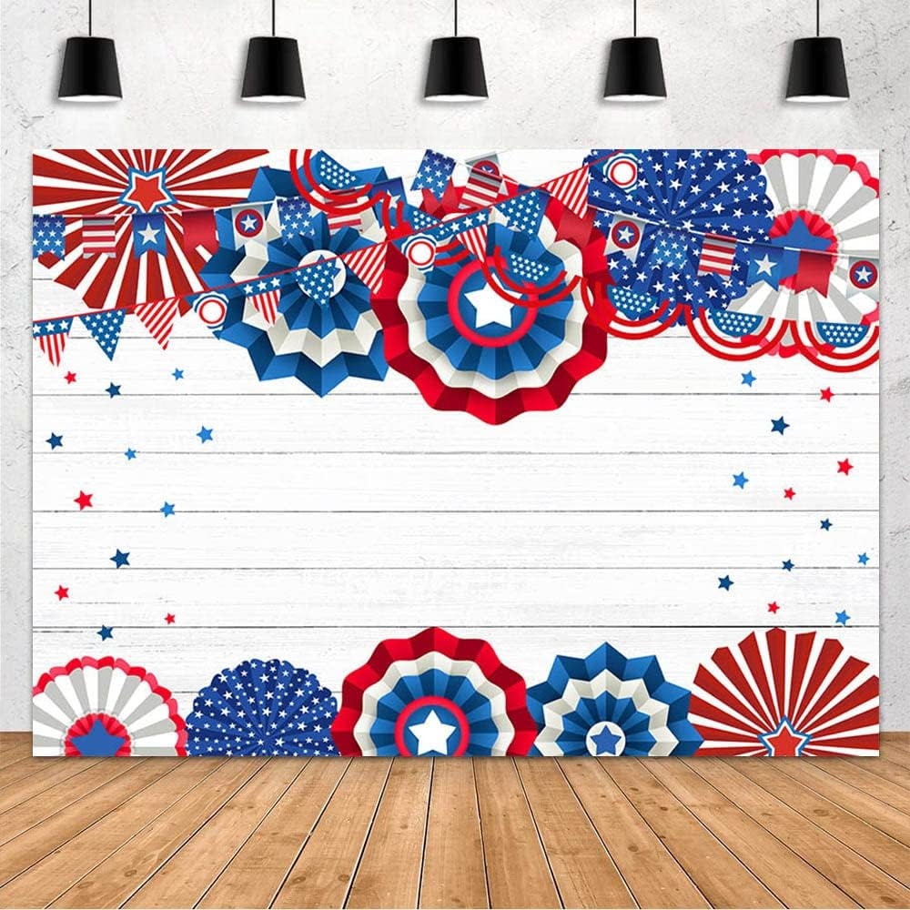 4th of July Backdrop Patriotic Backdrop for Photography Independence ...