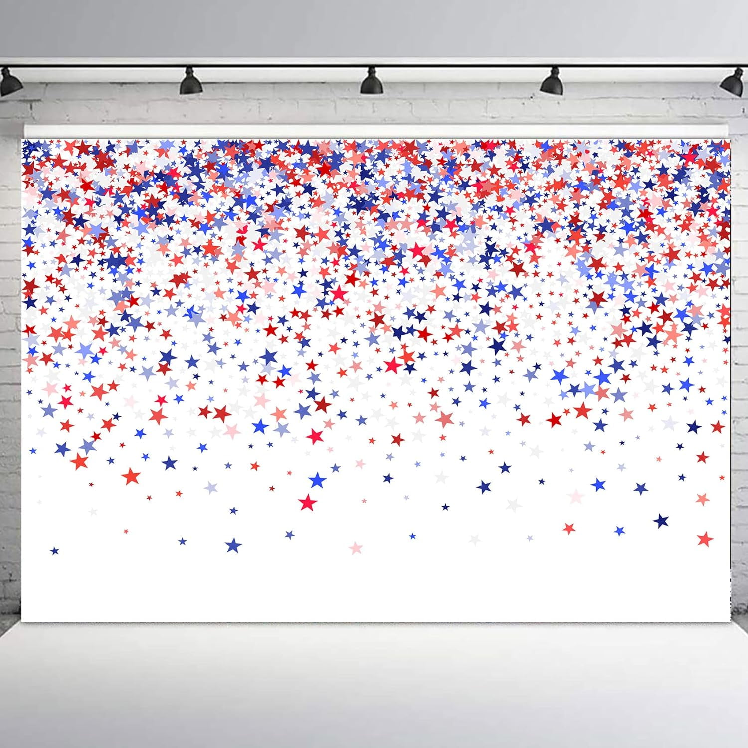 4th of July Backdrop for Photography Red Blue Stars Photo Backdrop ...