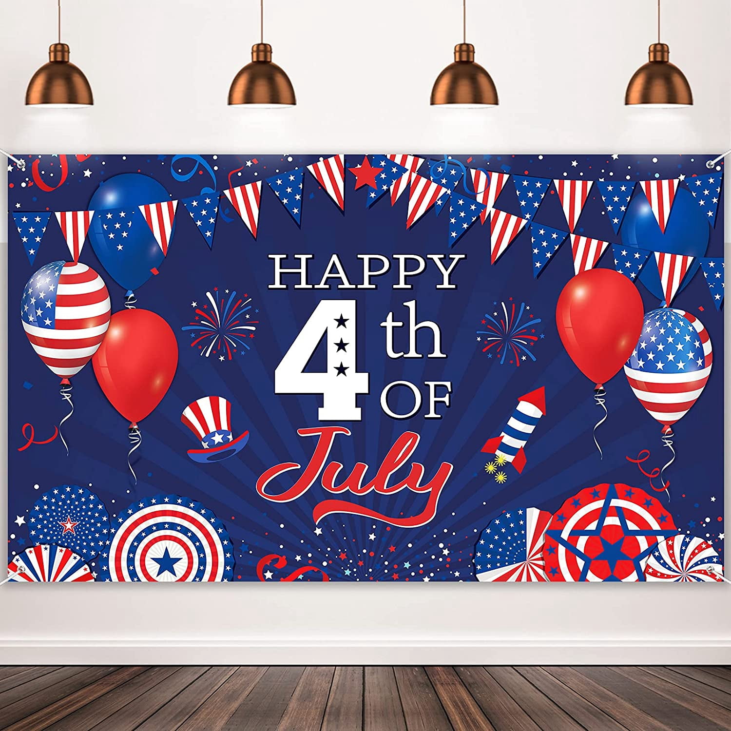 4th of July Background Patriotic Backdrop for Photography Independence ...