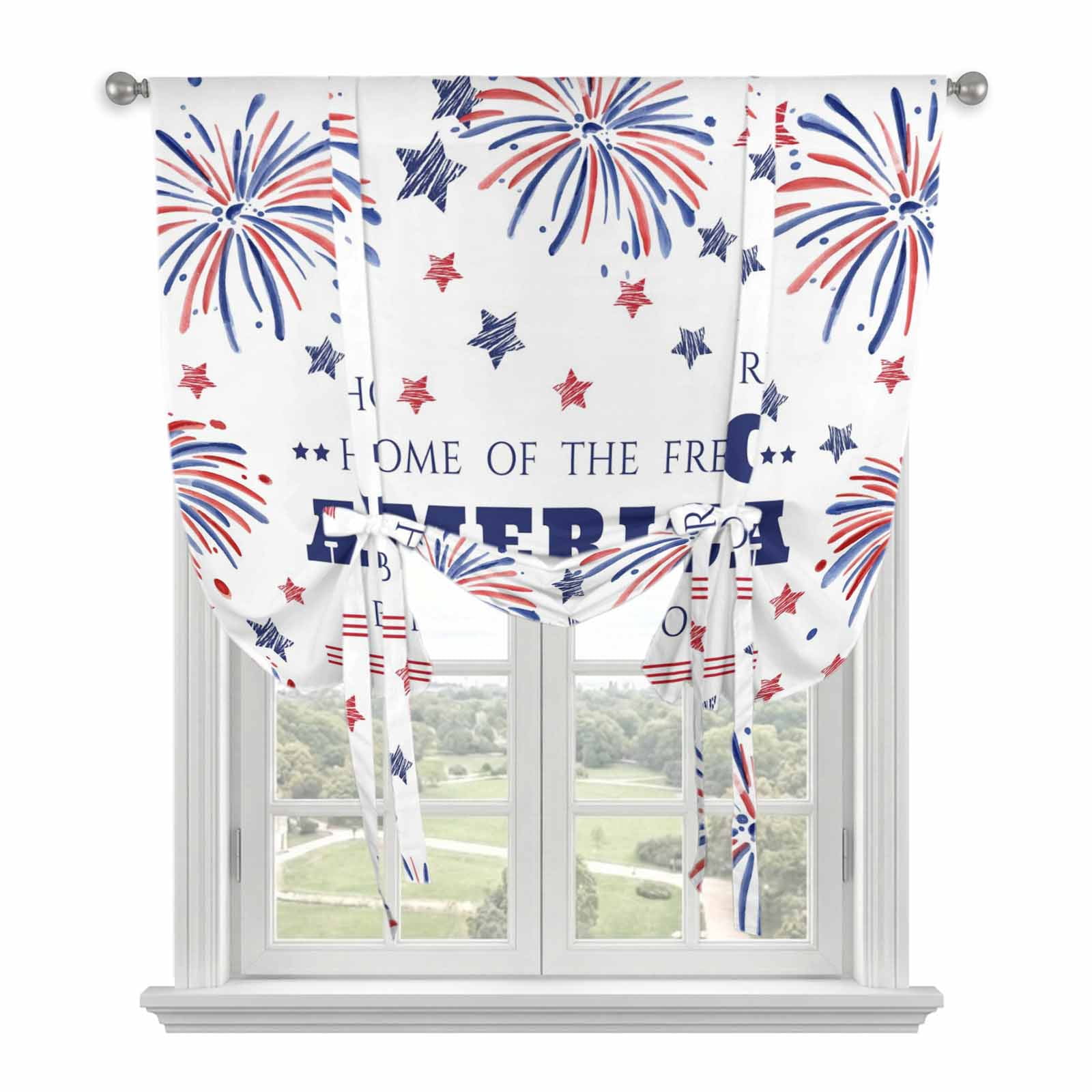 4th of July Balloon Curtains for Windows, Bedroom Curtains 54 Inch ...