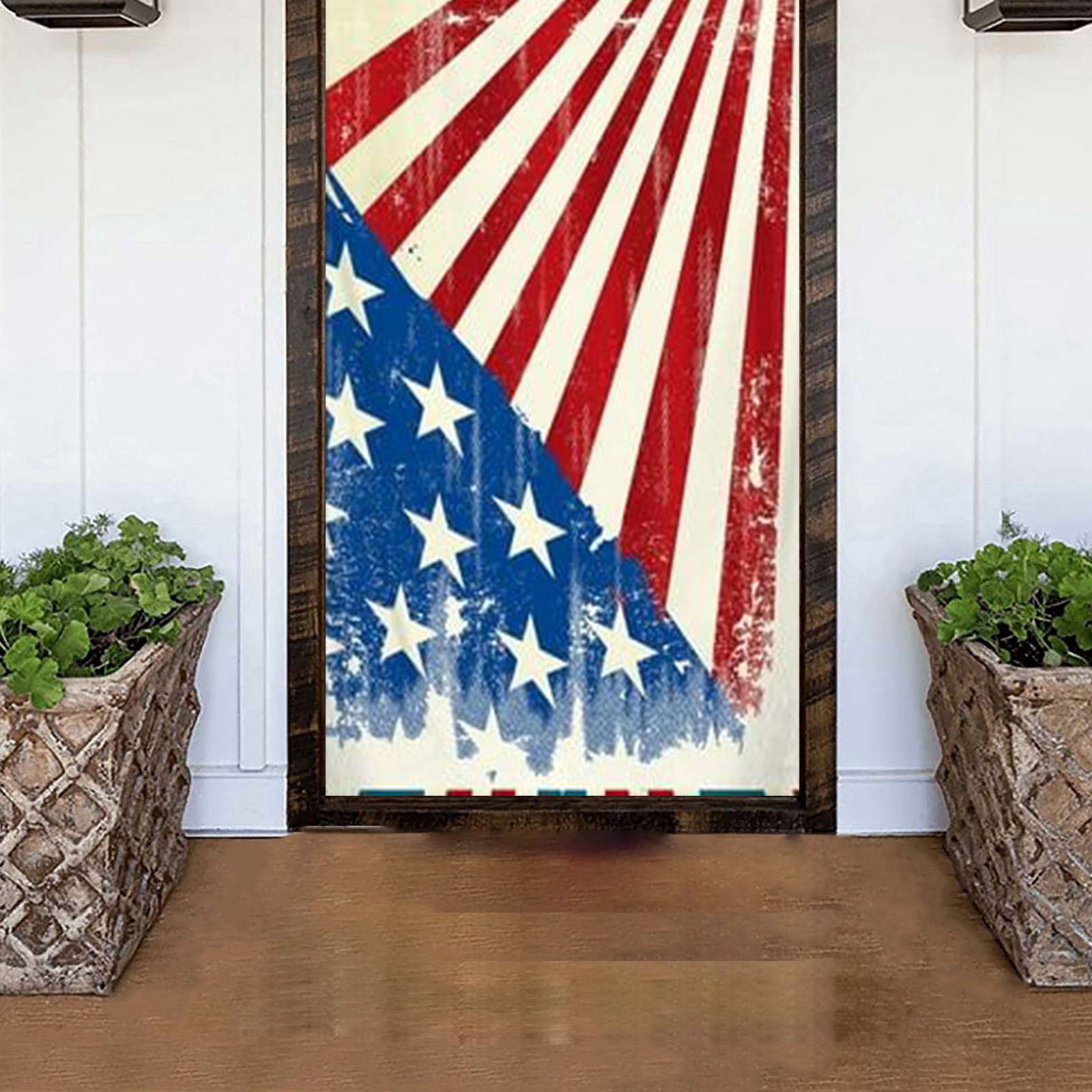 4th of July Banner Decoration - 4th of July Patriotic Door Cover ...
