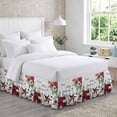 4th of July Bed Skirt Queen Size 18 Inch Drop, God Bless America Stars ...