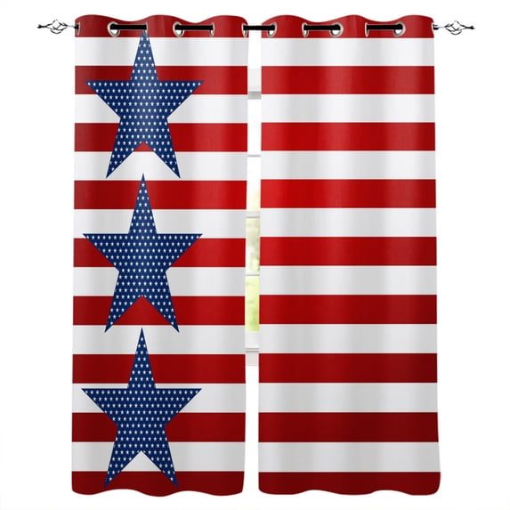 4th of July Blackout Curtains for Bedroom Living Room Darkening ...