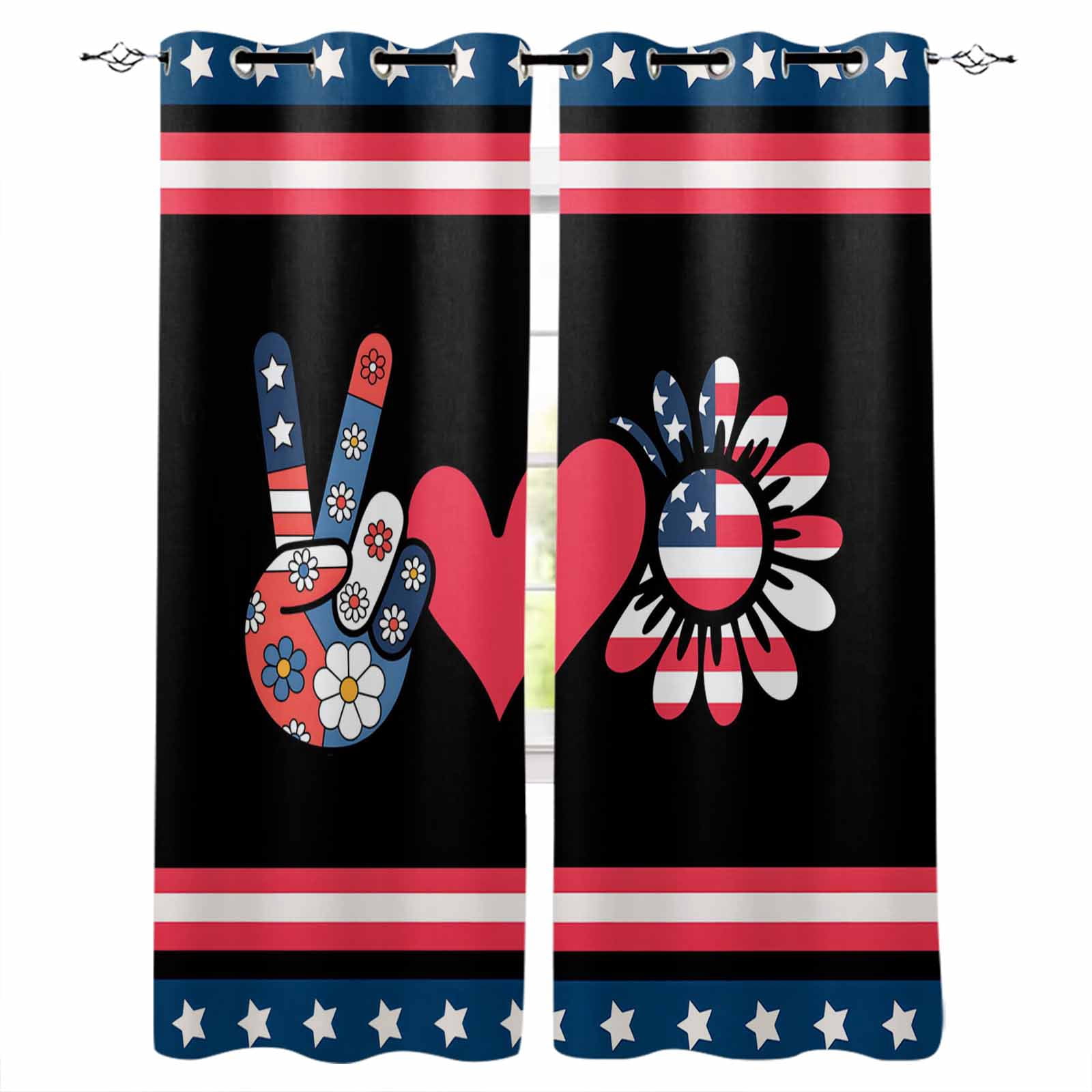 4th of July Blackout Curtains for Bedroom/Living Room, Thermal ...