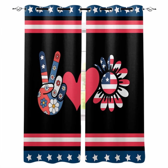 4th of July Blackout Curtains for Bedroom/Living Room, Thermal ...