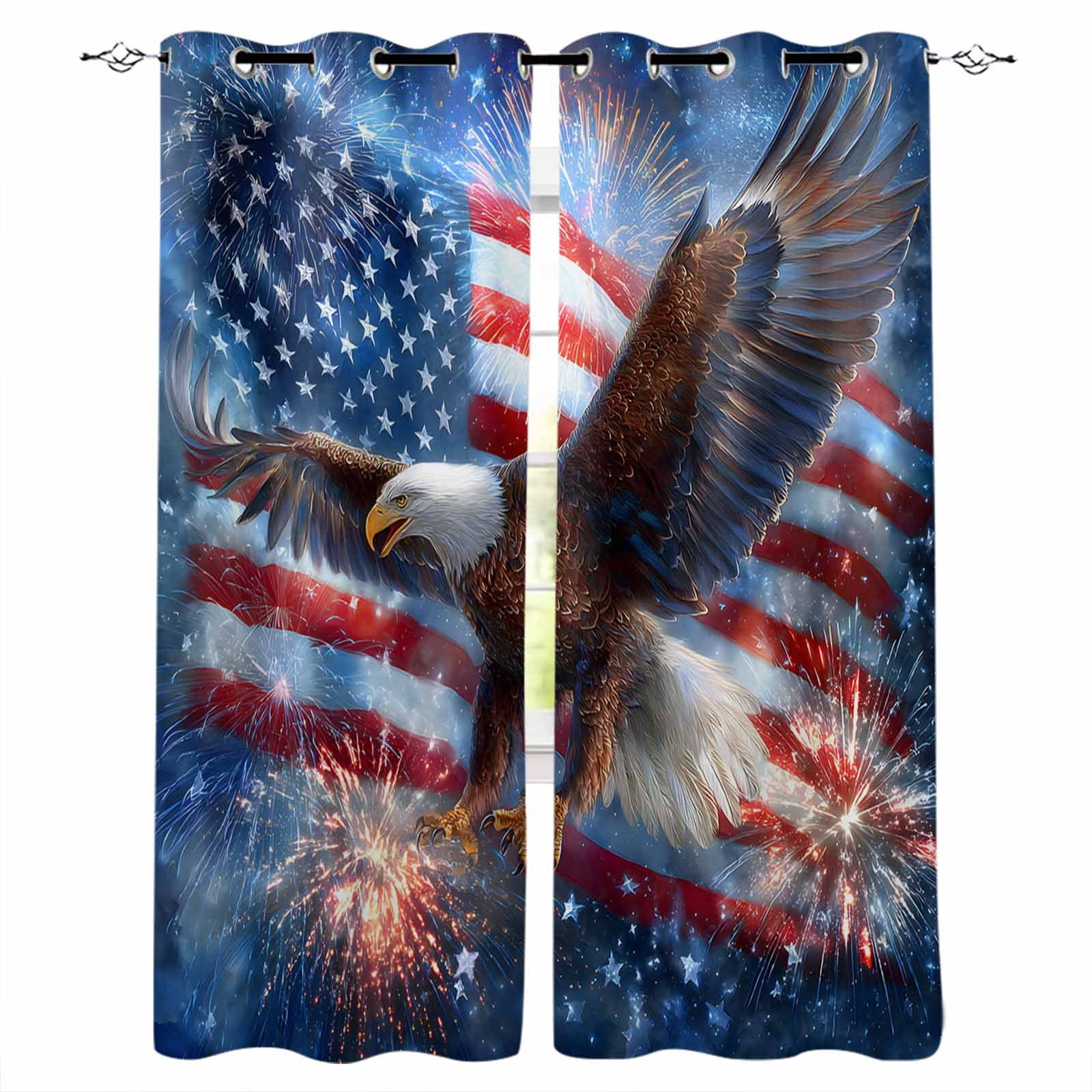 4th of July Blackout Curtains for Bedroom/Living Room, Thermal ...