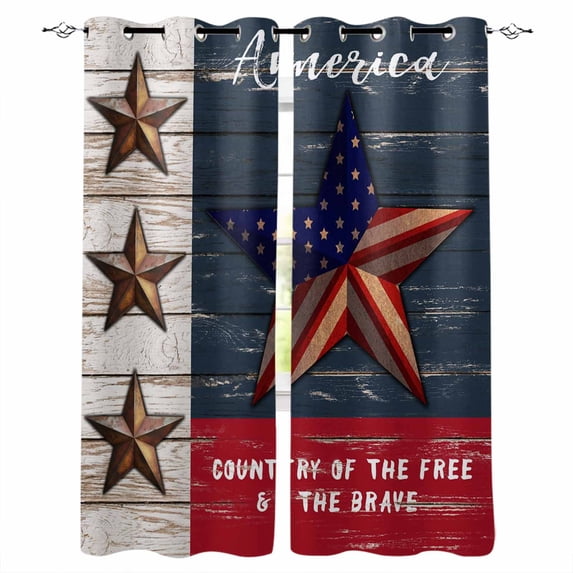 4th of July Blackout Curtains for Bedroom/Living Room, Thermal ...