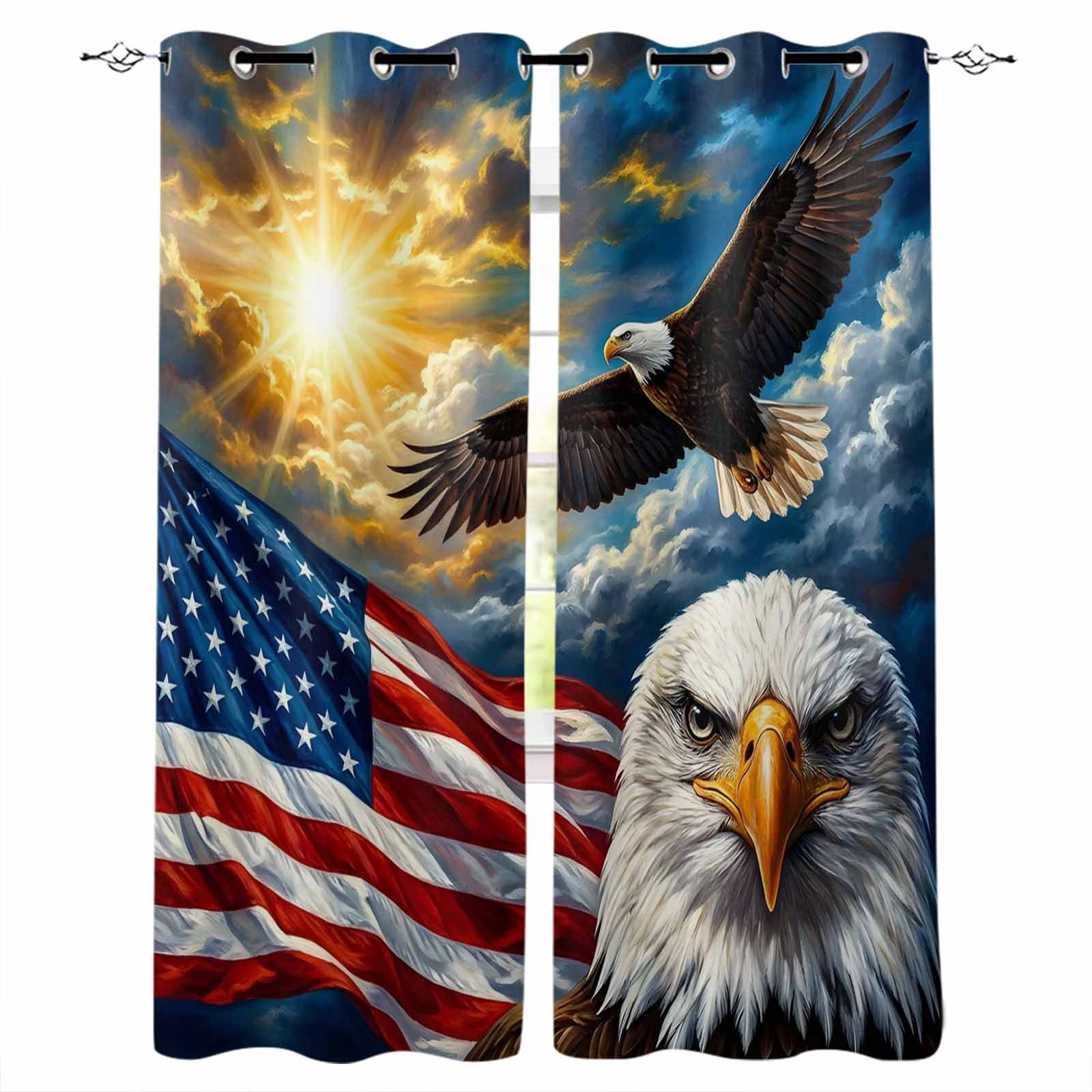 4th of July Blackout Curtains for Bedroom/Living Room, Thermal ...