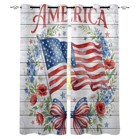 4th of July Blackout Curtains for Bedroom/Living Room, Thermal ...
