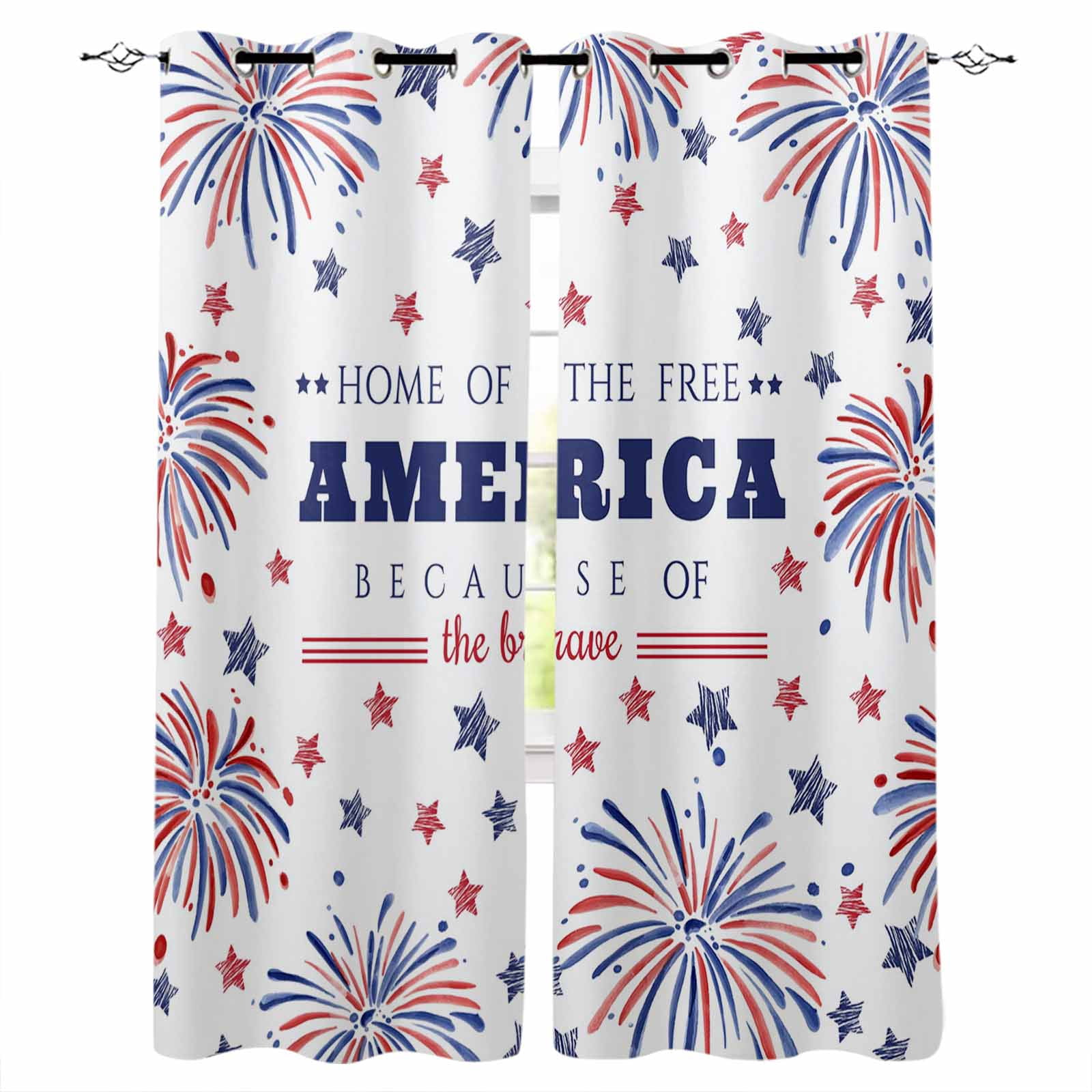 4th of July Blackout Curtains for Bedroom/Living Room, Thermal ...