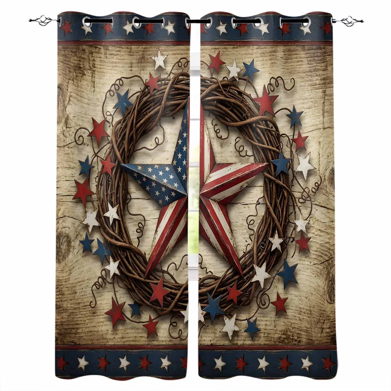 4th of July Blackout Curtains for Bedroom/Living Room, Thermal ...