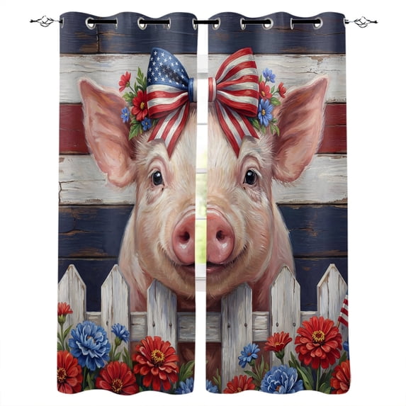 4th of July Blackout Curtains for Bedroom/Living Room, Thermal ...
