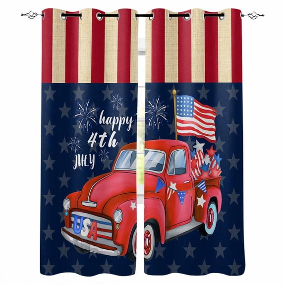 4th of July Blackout Curtains for Bedroom/Living Room, Thermal ...