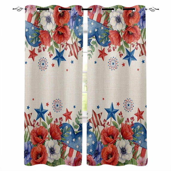 4th of July Blackout Curtains for Bedroom/Living Room, Thermal ...