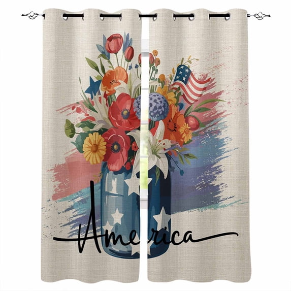 4th of July Blackout Curtains for Bedroom/Living Room, Thermal ...